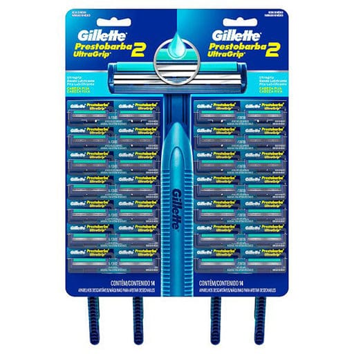 Máquina de afeitar desechable Gillette Prestobarba 2 Ultragrip display ...