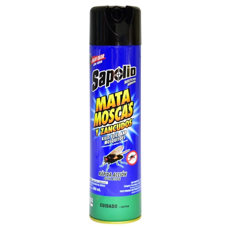 SAPOLIO INSECTICIDA SPRAY MOSCAS Y ZANCUDOS 360 CC - Distribuidora Asturias